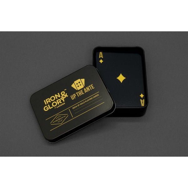 Up The Ante Gold Playing Cards - The Gifted Man
